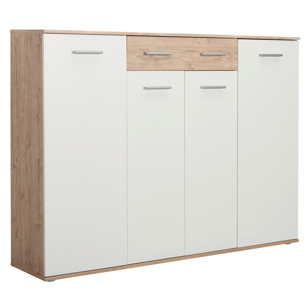 Xora BOTNÍK, bílá, barvy dubu, 160/120/35 cm | Nábytek do všech ...